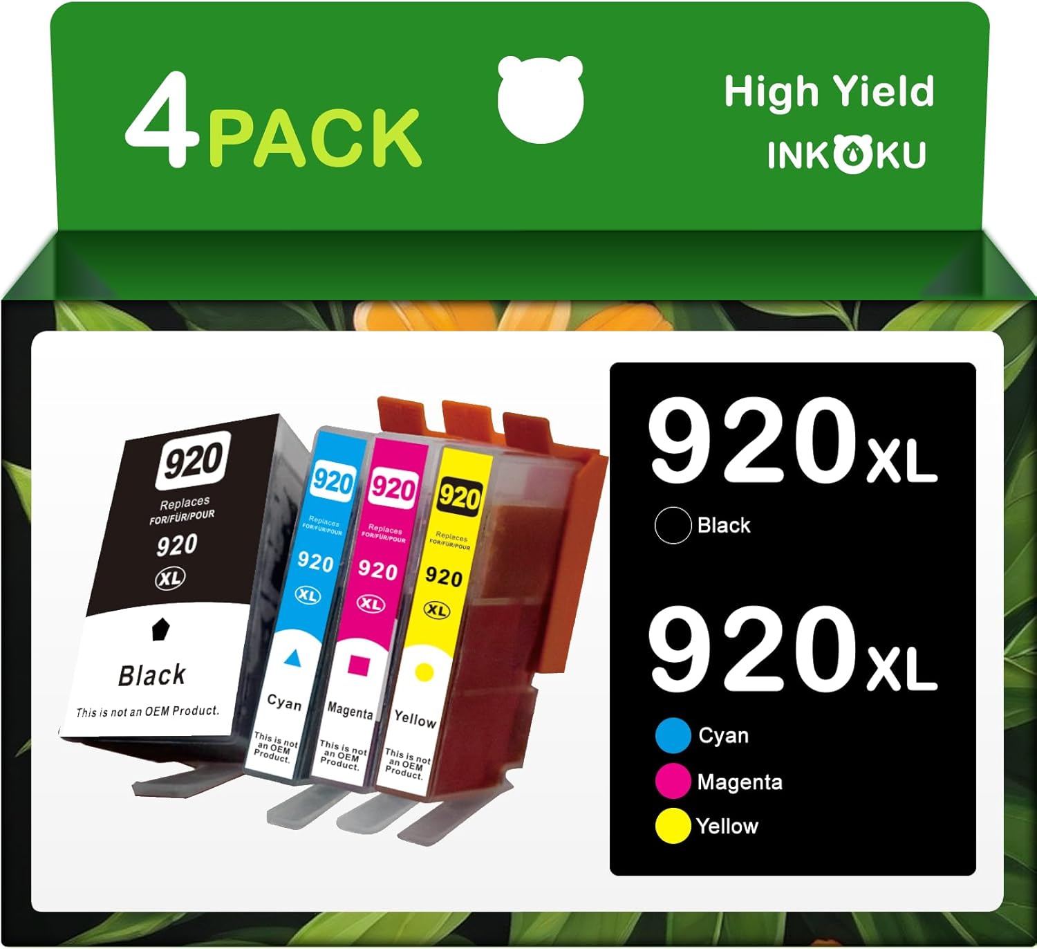 Amazon.com: INKOKU 920 920XL Ink Cartridges Compatible for HP 920 XL ...