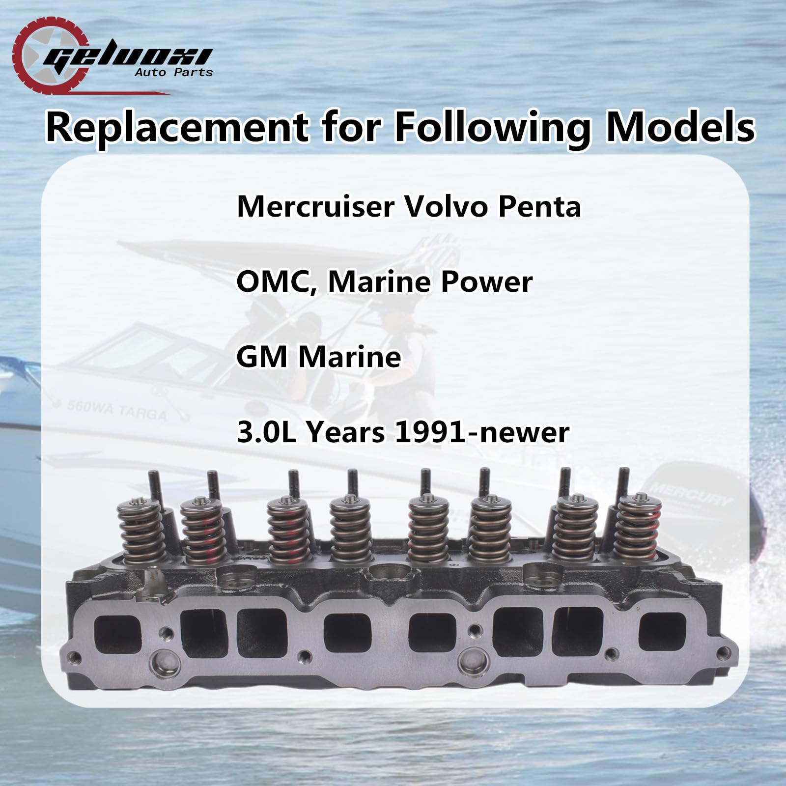 Cylinder Heads High Output Marine Engine Cylinder Head For Mercruiser ...