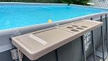 Amazon.com : ECOPOOLTECH Above Ground Pool Bar Table, 2 in1 Poolside ...