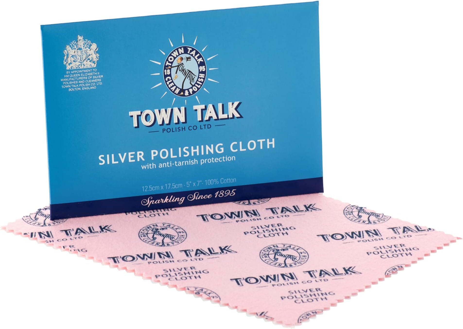 Town Talk Silver Polishing Cloth 12 x 17 cm : Amazon.co.uk: Fashion