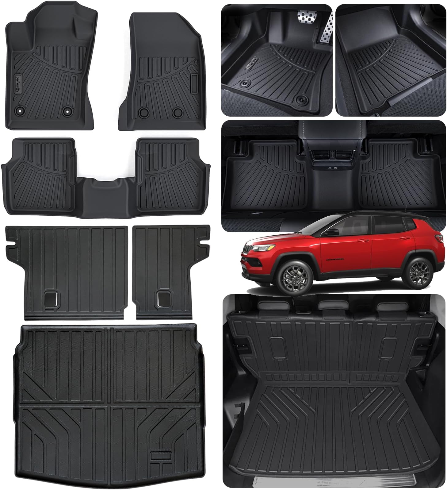 Amazon.com: AltraVos Floor Liners & Cargo Liners & Backrest Mat for ...