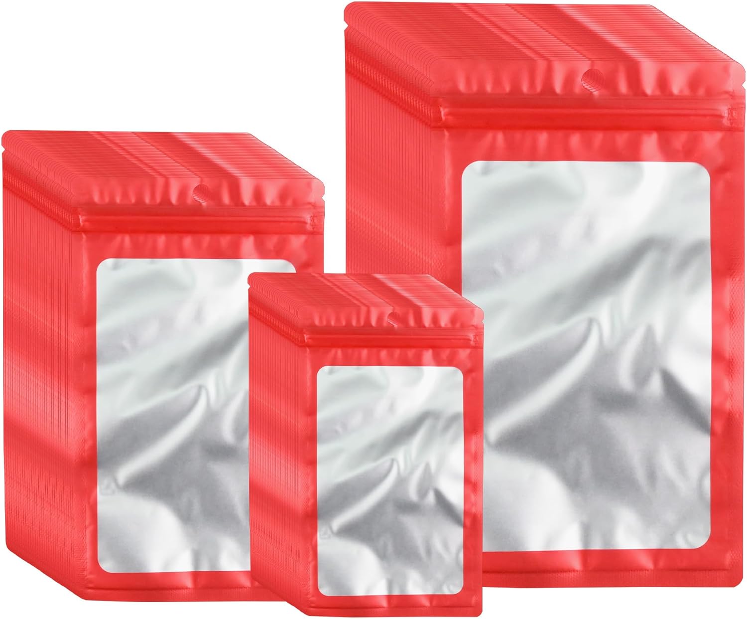 Amazon.com: 300 Pack 3 Sizes Colorful Resealable Plastic Bags for Food ...