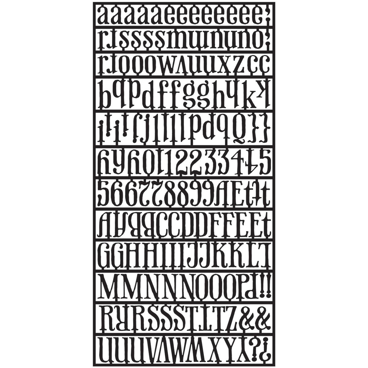 Signmaker Alpha Parts by Tim Holtz Idea-ology, 159 Alphas, Numbers and ...