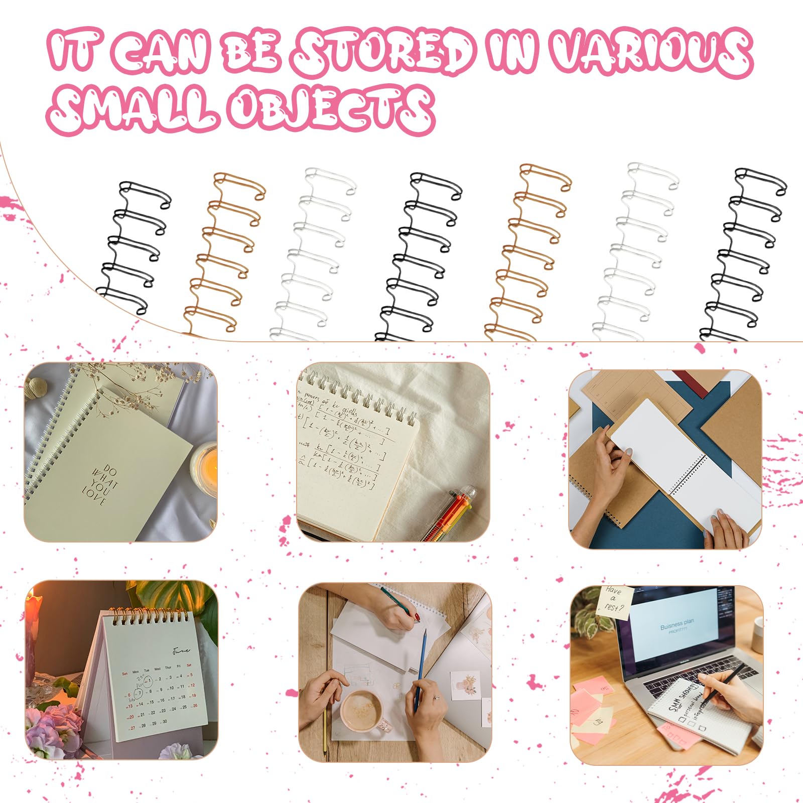 Snapklik.com : MANOPAWS 30Pcs Metal Double Loop Binding Wires Double ...