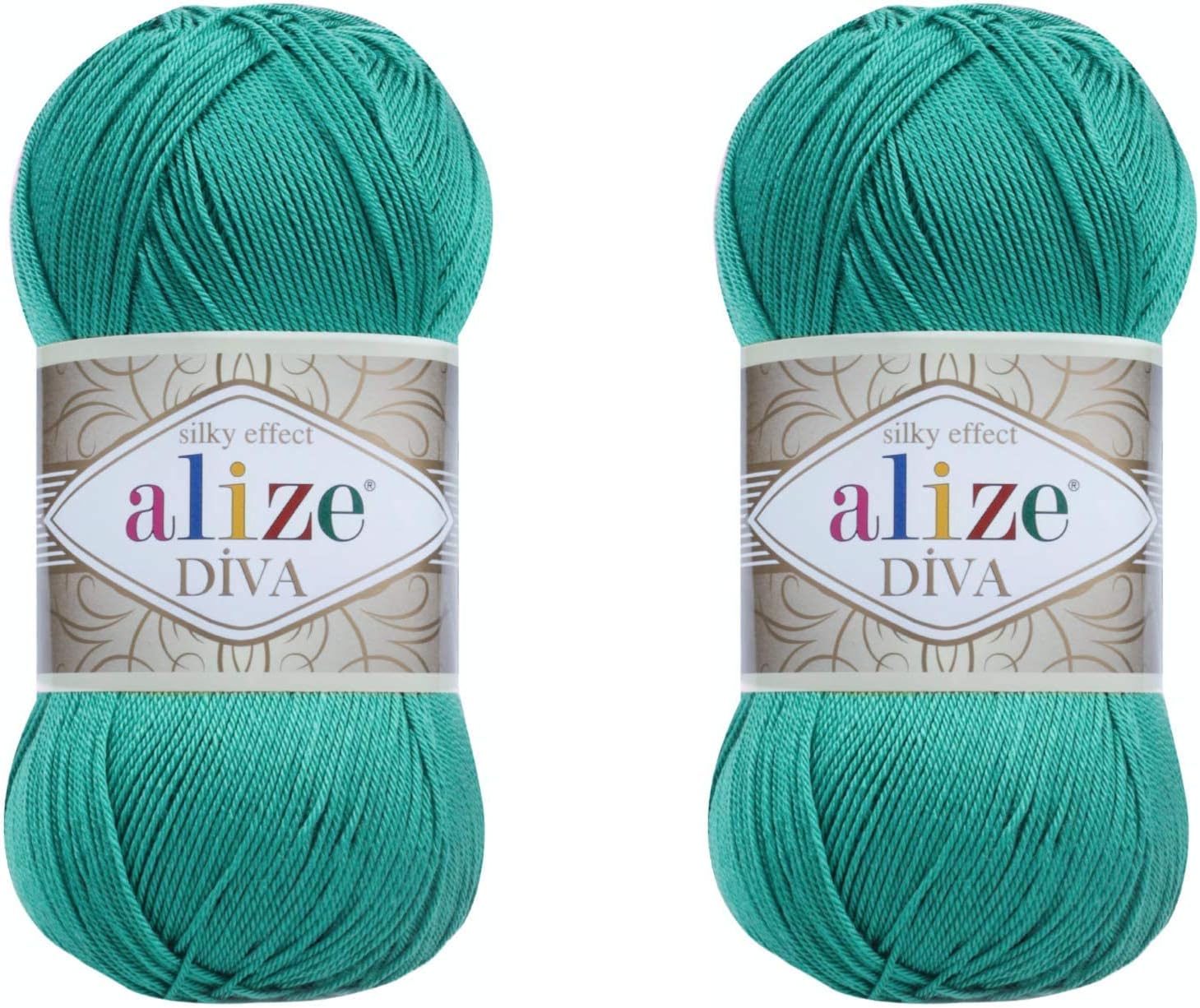 Amazon.com: Alize Diva Yarn Hand Knitting Yarn 100% Microfiber Acrylic ...