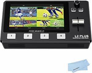 Amazon.com : FEELWORLD L2 Plus 5.5" LCD Multi-Camera Video Mixer ...