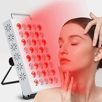 Shyineyou Red Light Panel for Face and Body, Infrared Light Lamp 660nm ...