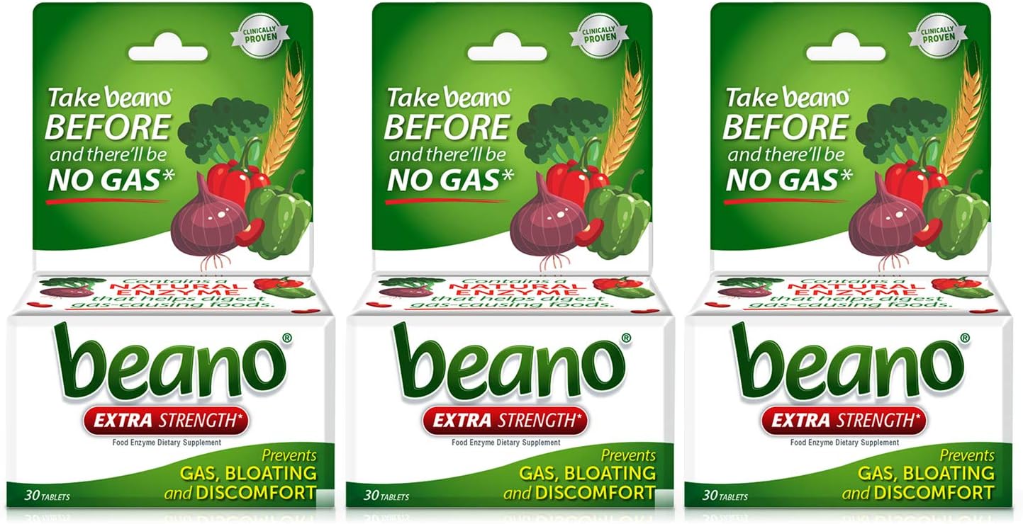 Amazon.com: Beano Extra Strength, Digestive Enzyme Supplement, Prevents ...