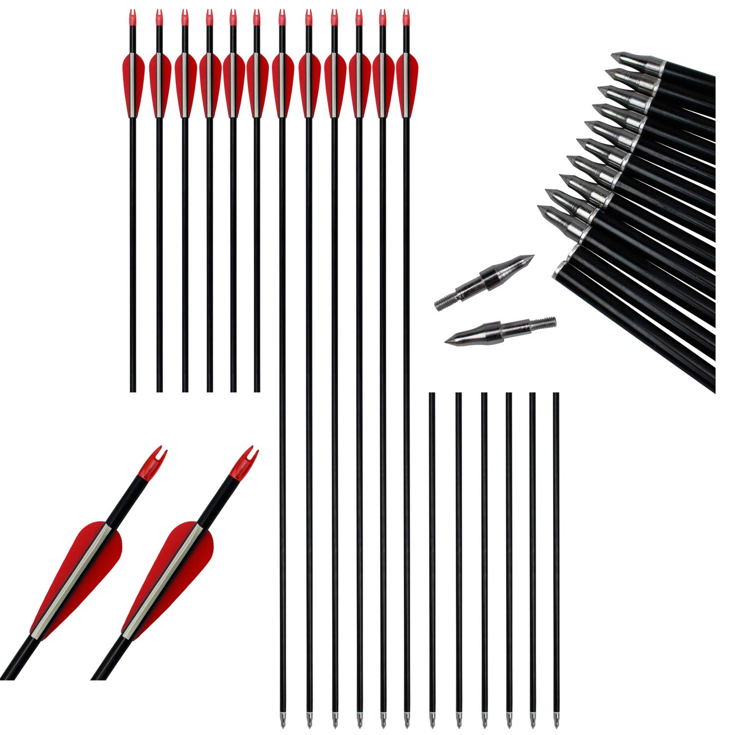 Buy kei 30" Carbon Fiber/32inch Aviation Aluminium Targeting Hunting ...