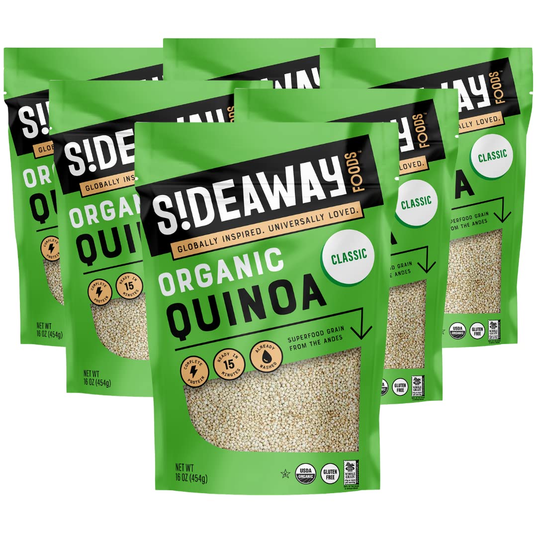 Amazon.com : Sideaway Foods Organic Classic Quinoa, Whole Grain, Kosher ...