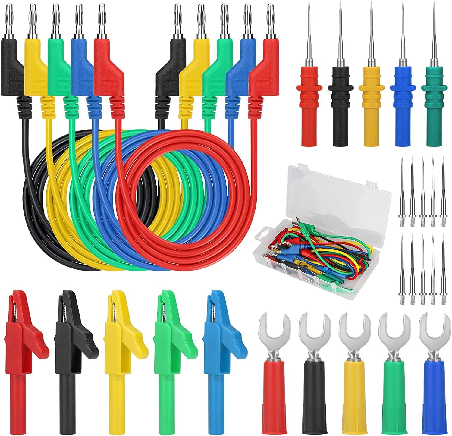 Amazon.com: Linkstyle 30PCS Multimeter Test Leads Sets, Banana Plug ...