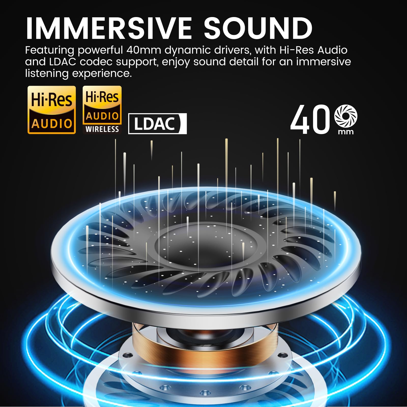 Snapklik.com : Y8 Hybrid Active Noise Cancelling Headphones, LDAC Hi ...