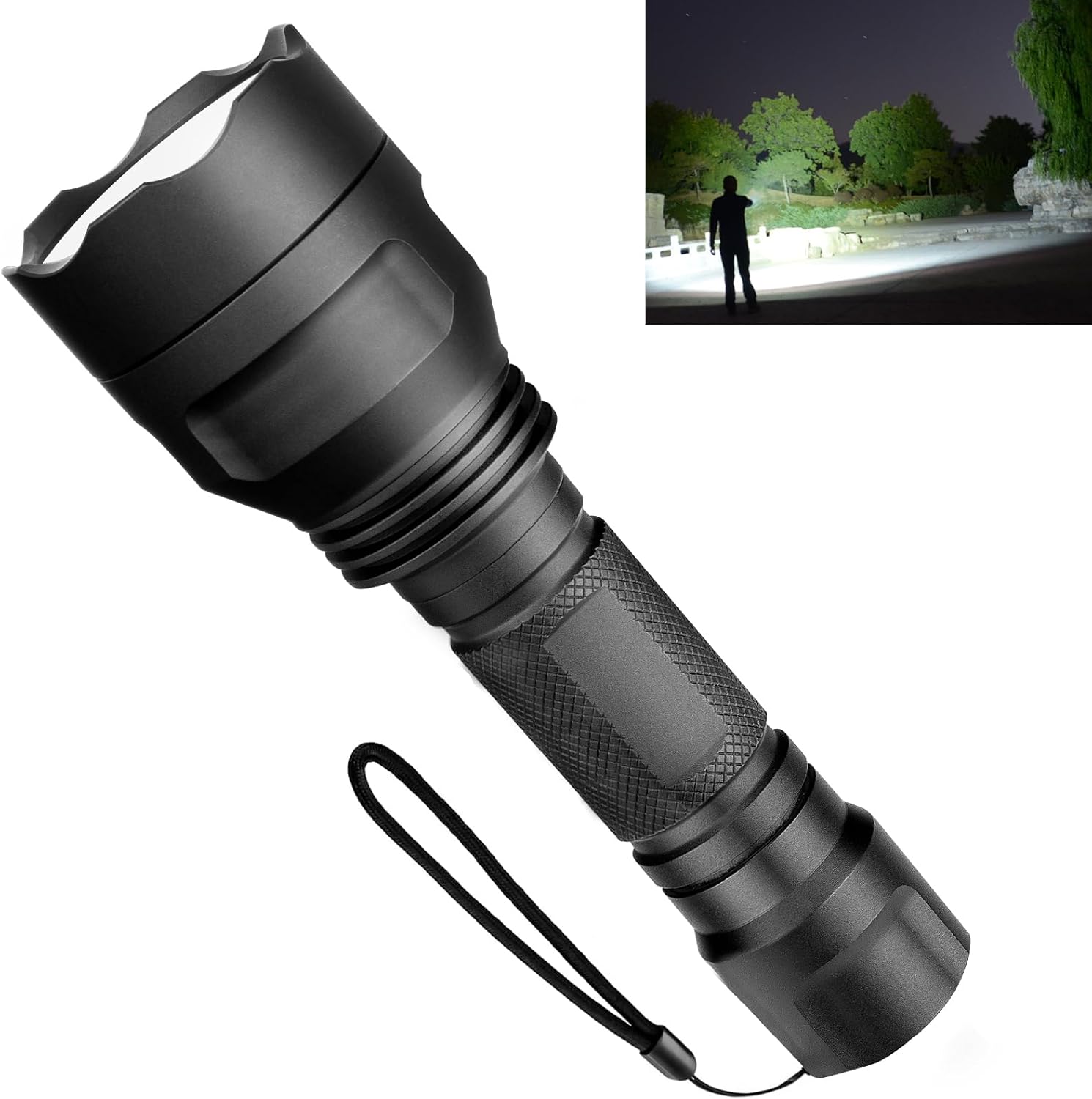Flashlights LED High Lumens Rechargeable, 90000 Lumens Super Bright ...