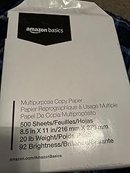 Amazon.com : Amazon Basics Multipurpose Copy Printer Paper, 8.5" x 11 ...
