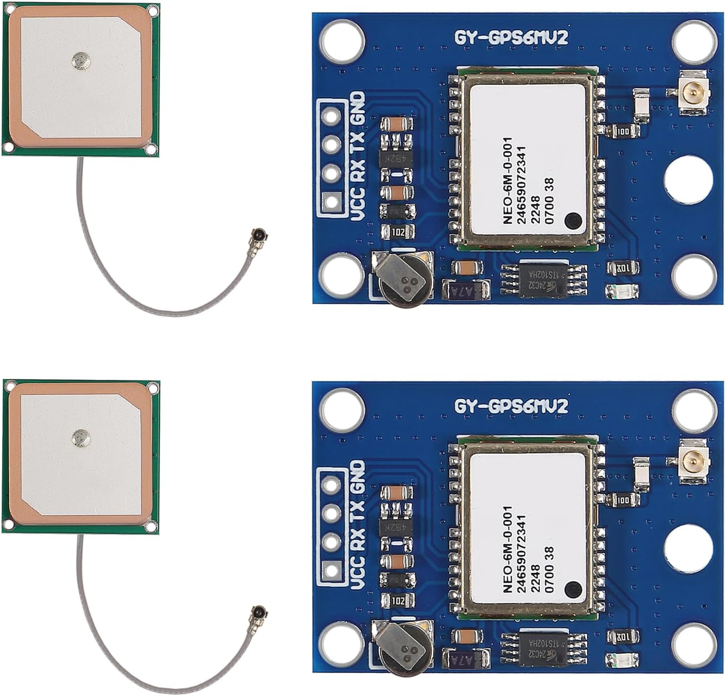 Amazon.com: Coliao 2pcs GY-NEO6MV2 NEO-6M GPS Module NEO6MV2 with ...