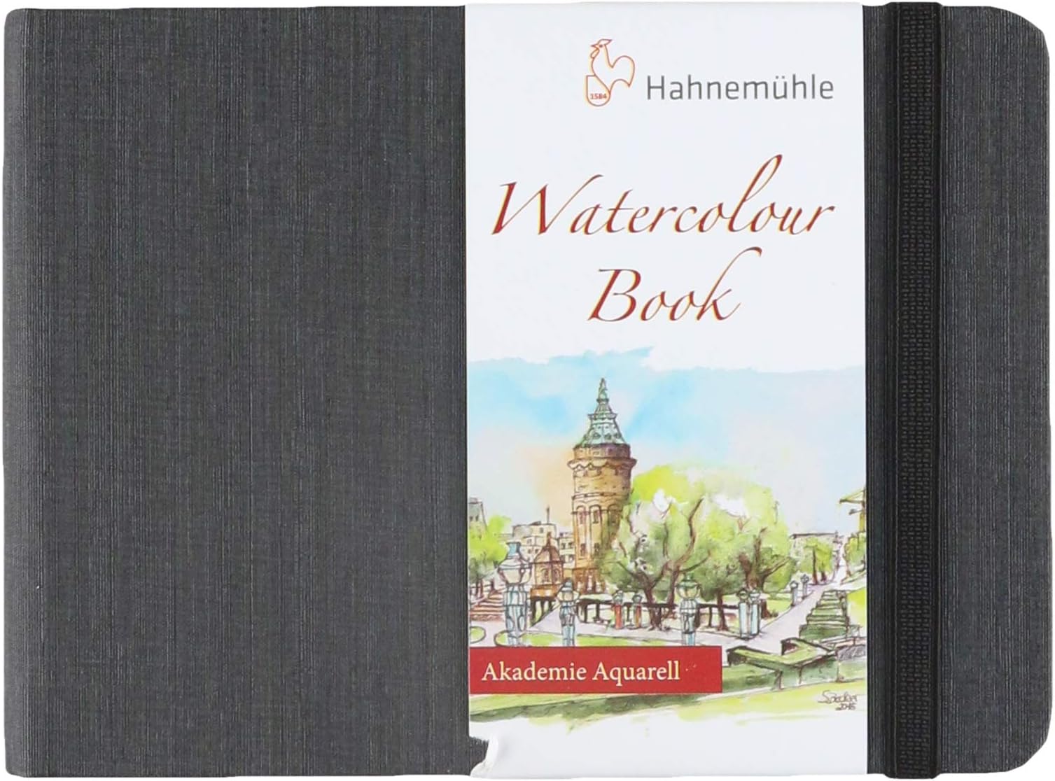 Watercolour book 200 g/m², caderno aquarela, A6, paisagem, 30 fls ...
