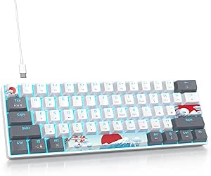 Amazon.com: SbocKeeb Gaming Keyboard 60 Percent, Wired RGB Mechanical ...