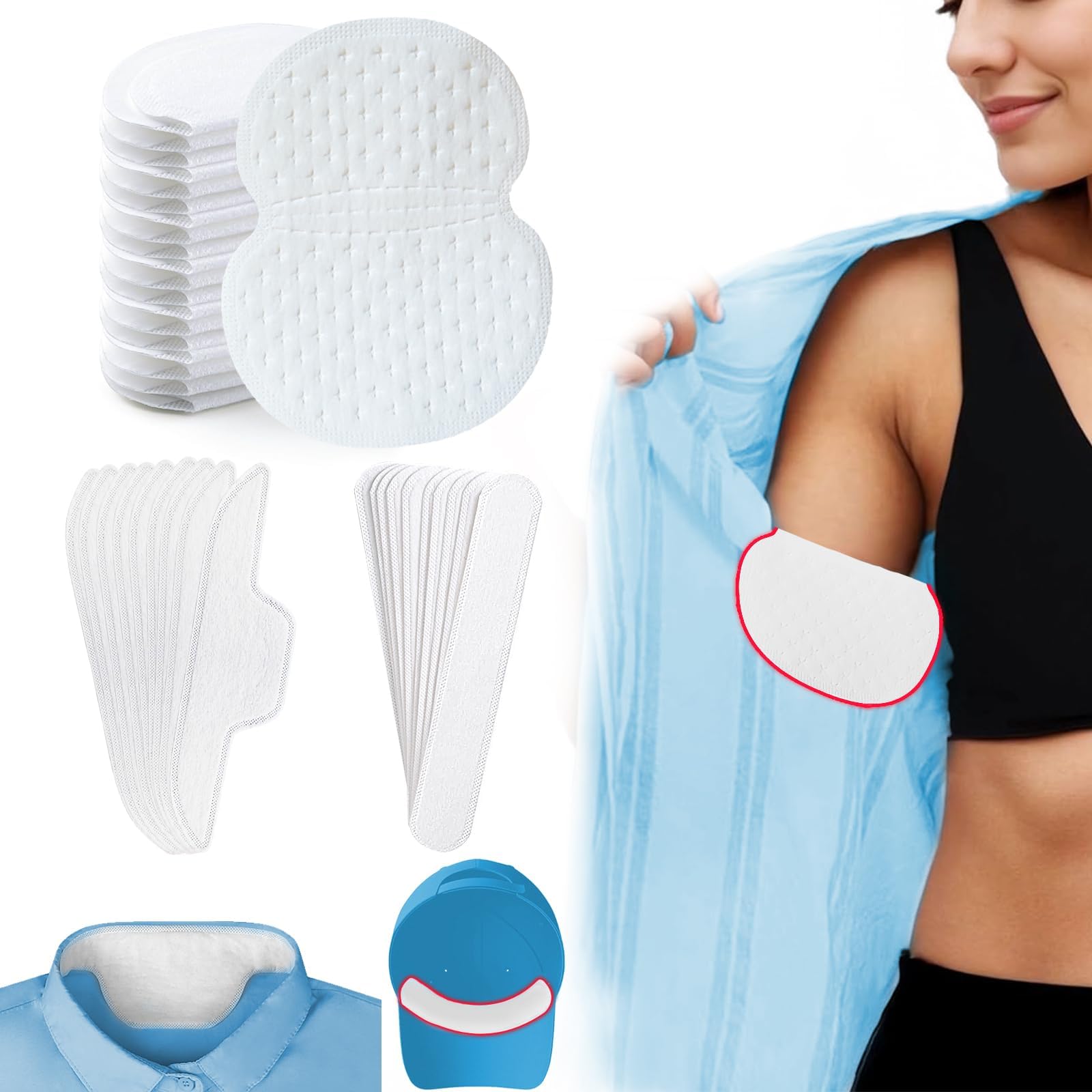 Amazon.com : Underarm Sweat Pads - OTTOLIVES PREMIUM QUALITY Fight ...