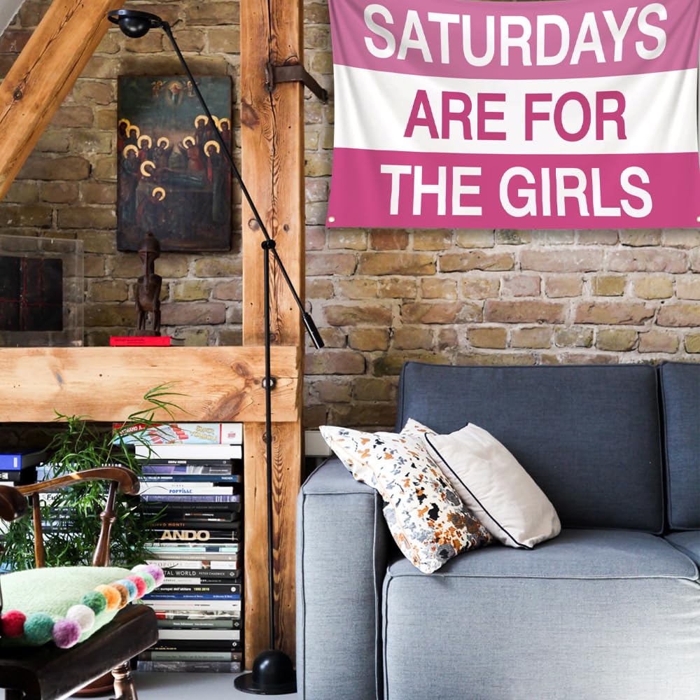 Snapklik.com : Saturdays Are For The Girls Flag, 3x5 Ft Flags For Room ...
