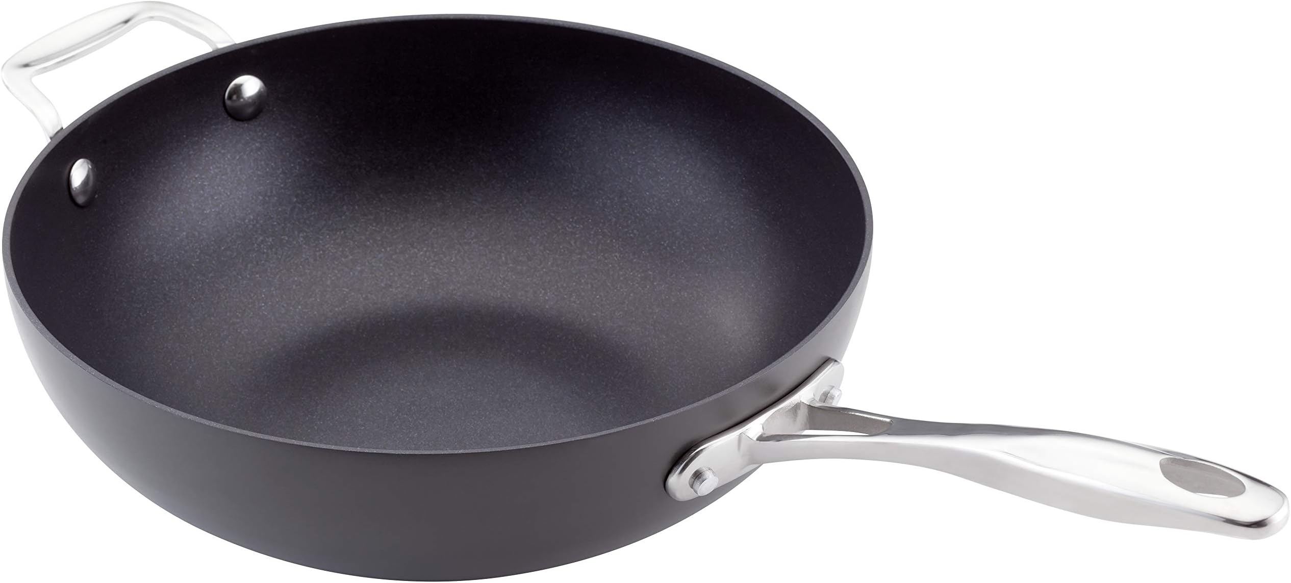 Stellar 6000 Hard Anodised 28cm Stir Fry with Helper Handle : Amazon.co ...