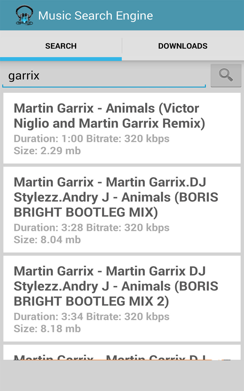 Music Search Engine - App on the Amazon Appstore