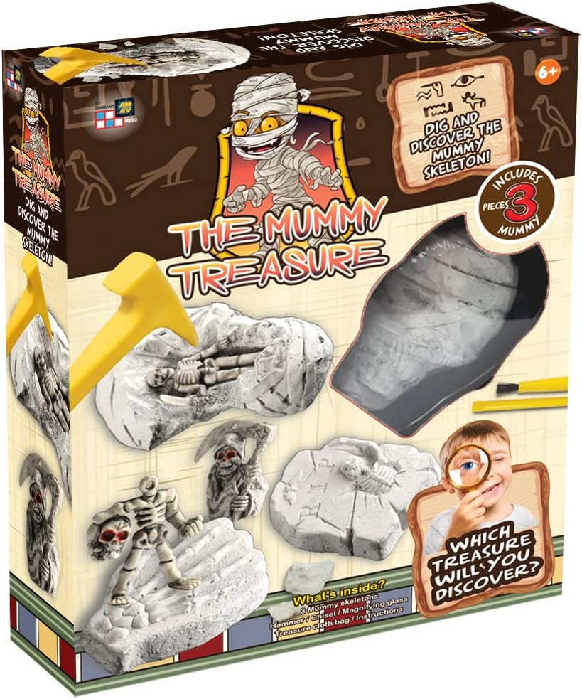 Amazon.com: AMAV toys Treasure Hunt Mummy Theme – dig Blocks with ...