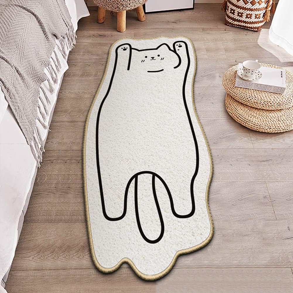 Amazon.com: NIGOWAYS Cat Mat - Cute Doormat,Non-Slip Long Cat Rug for ...