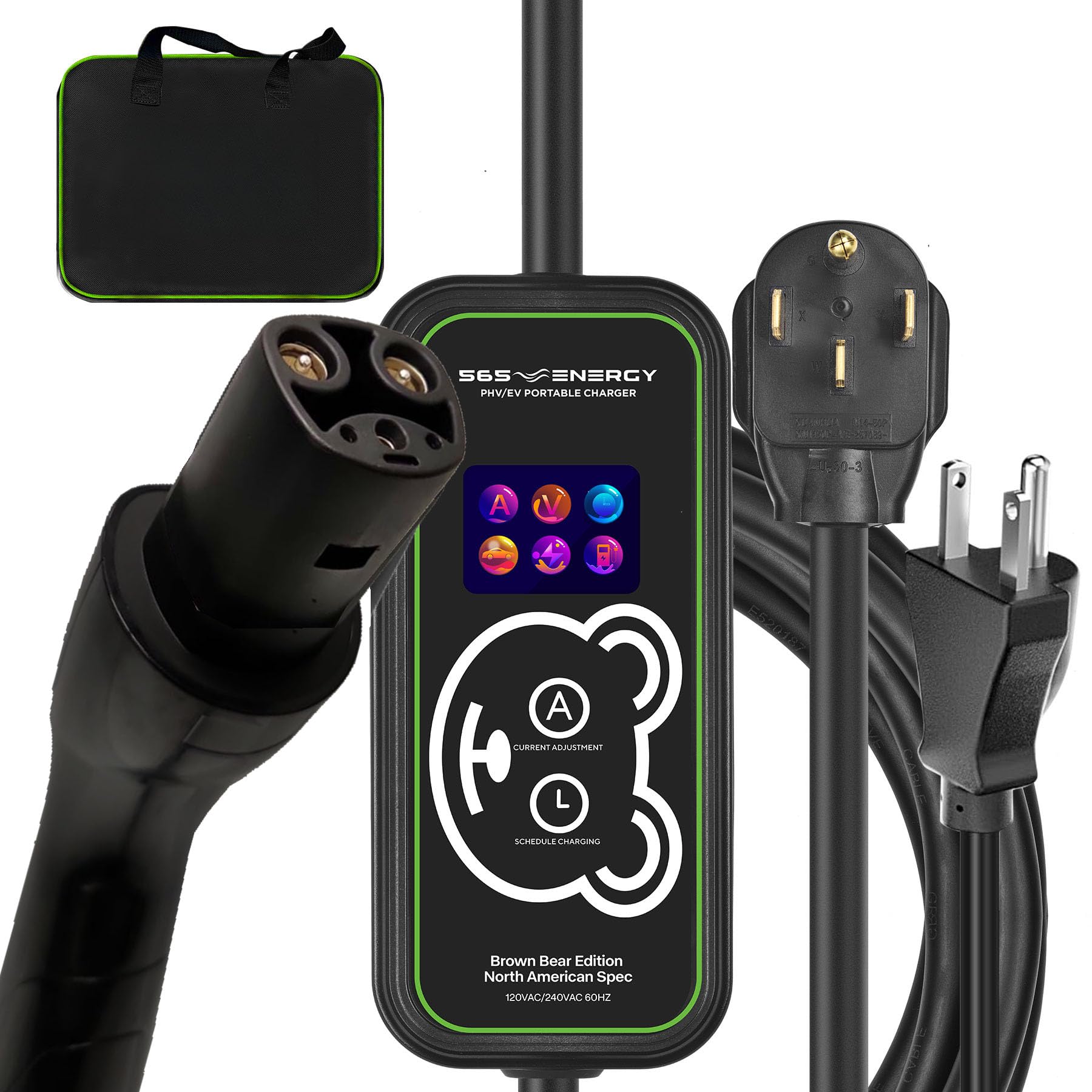 Amazon.com: Level 2 Tesla Charger - 240V, 40 Amp, NEMA 14-50 Plug, 20 ...
