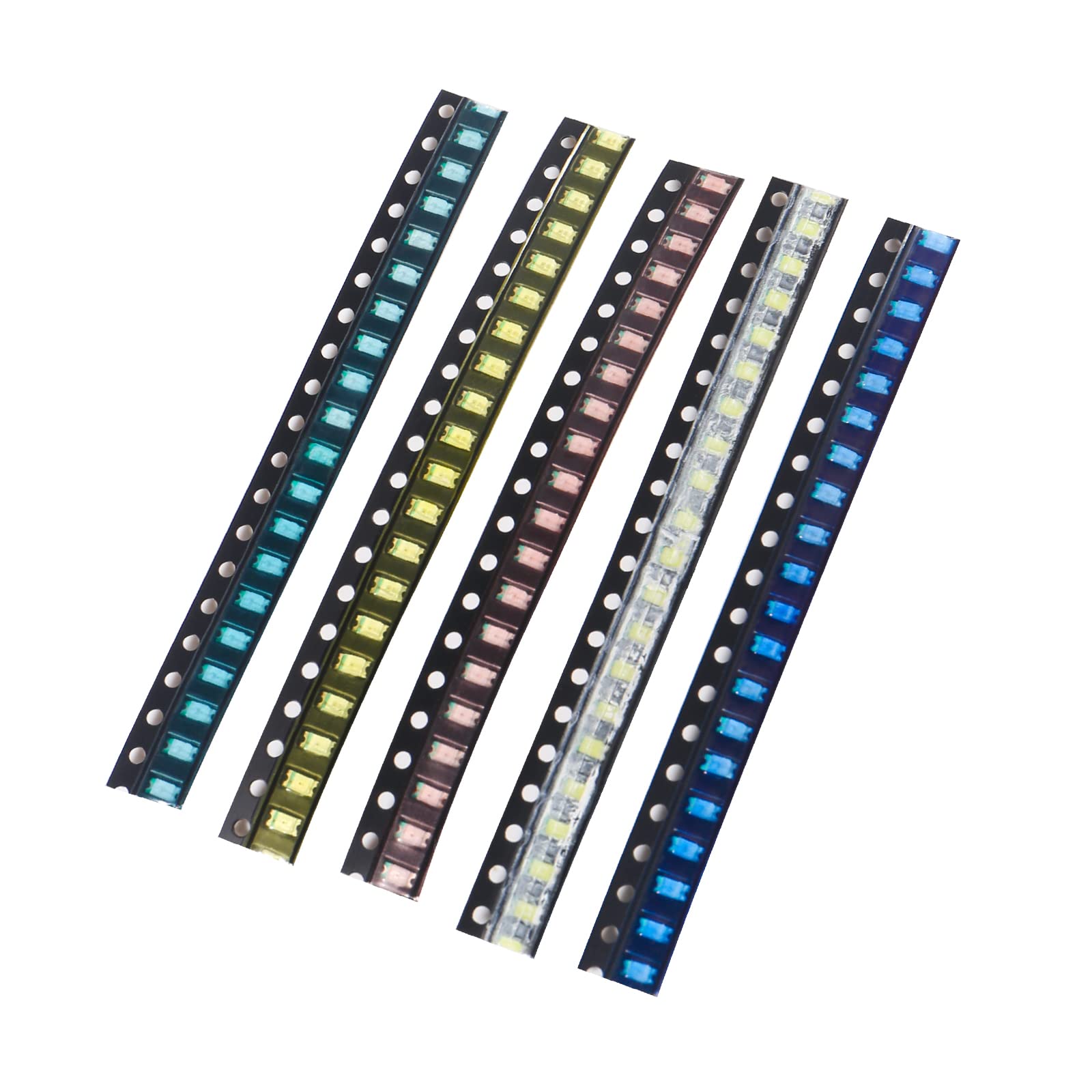 Snapklik.com : (5 Colors X 40 Pcs 200 Pcs) 1206 SMD LED Diode Lights ...