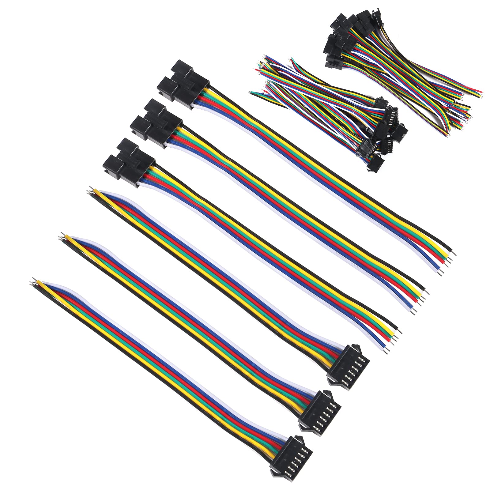 Jst Sm 15cm 6 Pin Connector 12 Pairs Melife Led | Desertcart INDIA