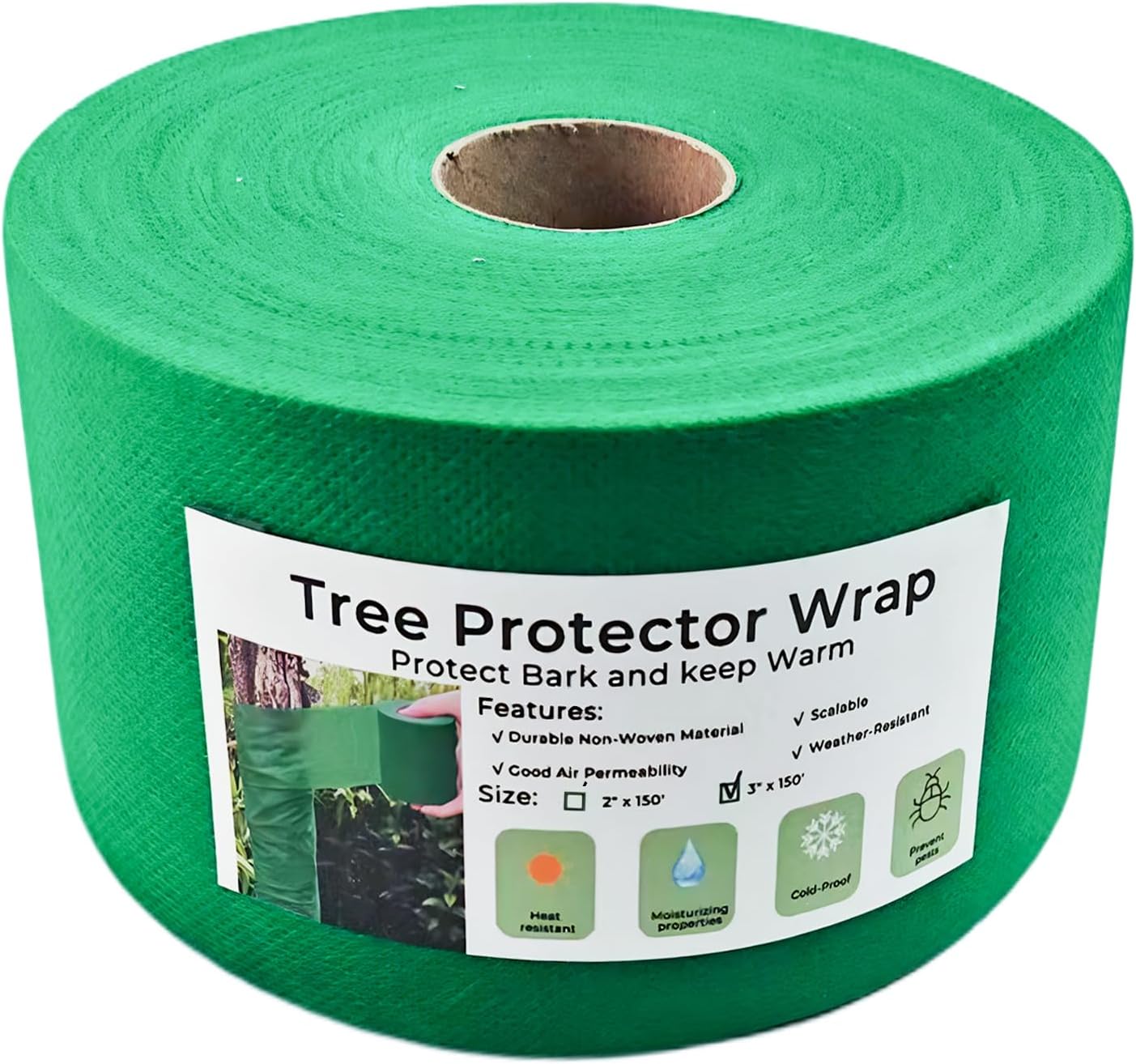 Amazon.com : Yeeyeah 3”x 150’Tree bark Protector, Trunk Protector ...