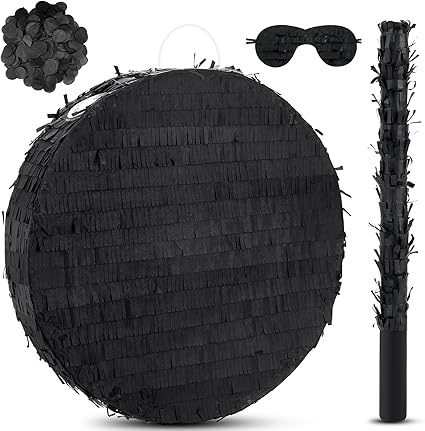 Amazon.com: Jenaai 16" Round Blank Piñata with Stick, Blindfold and ...