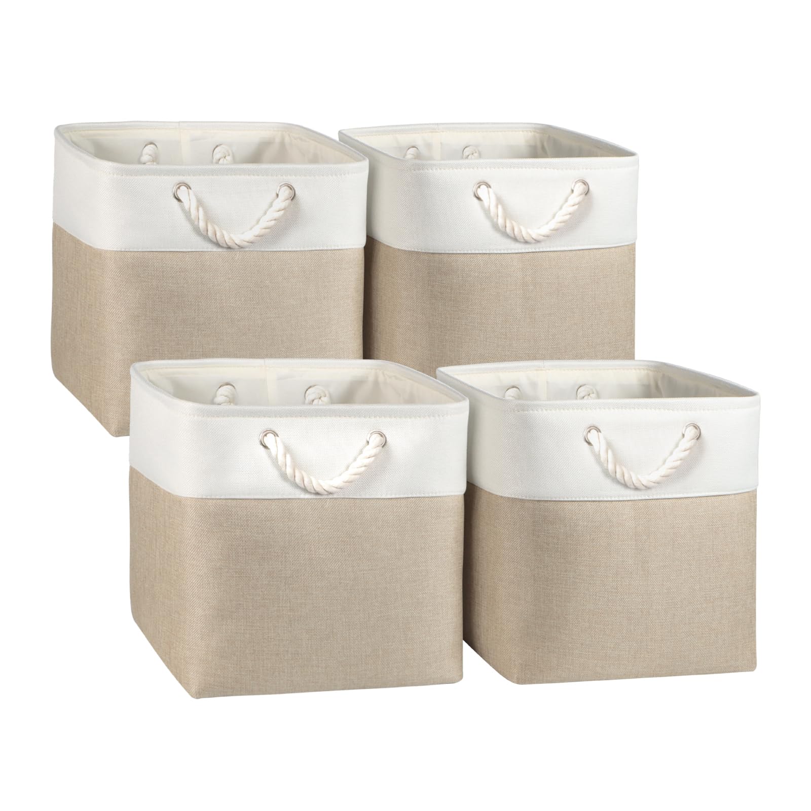 Amazon.com - Univivi Fabric Storage Cubes 12 inch Cube Storage Bins ...