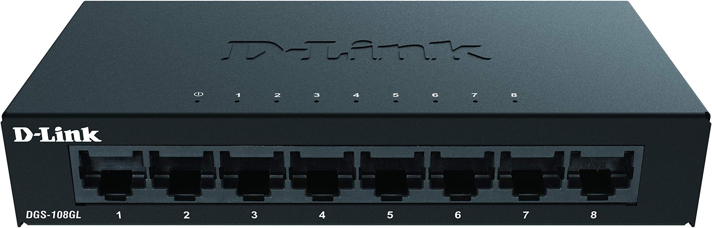 D-Link 8 Port Gigabit Ethernet Unmanaged Metal Desktop Switch, Plug and ...