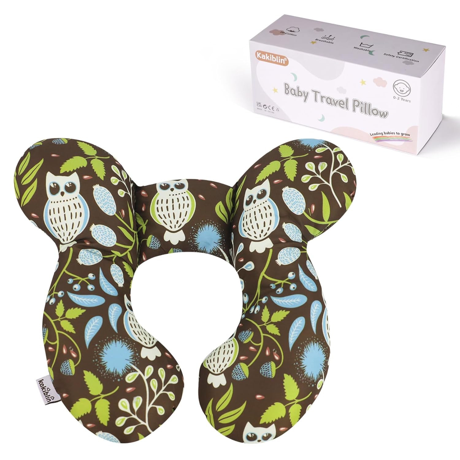Amazon.com: KAKIBLIN Baby Neck Pillow, Upgraded Baby Support Pillow ...
