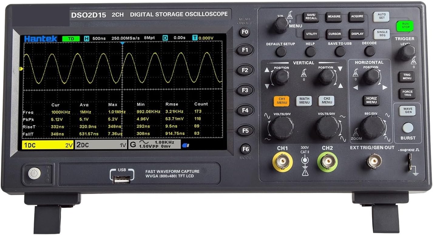 Oscilloscope, Digital Oscilloscope DSO2C10 2C15 2D10 2D15 2CH 100 ...
