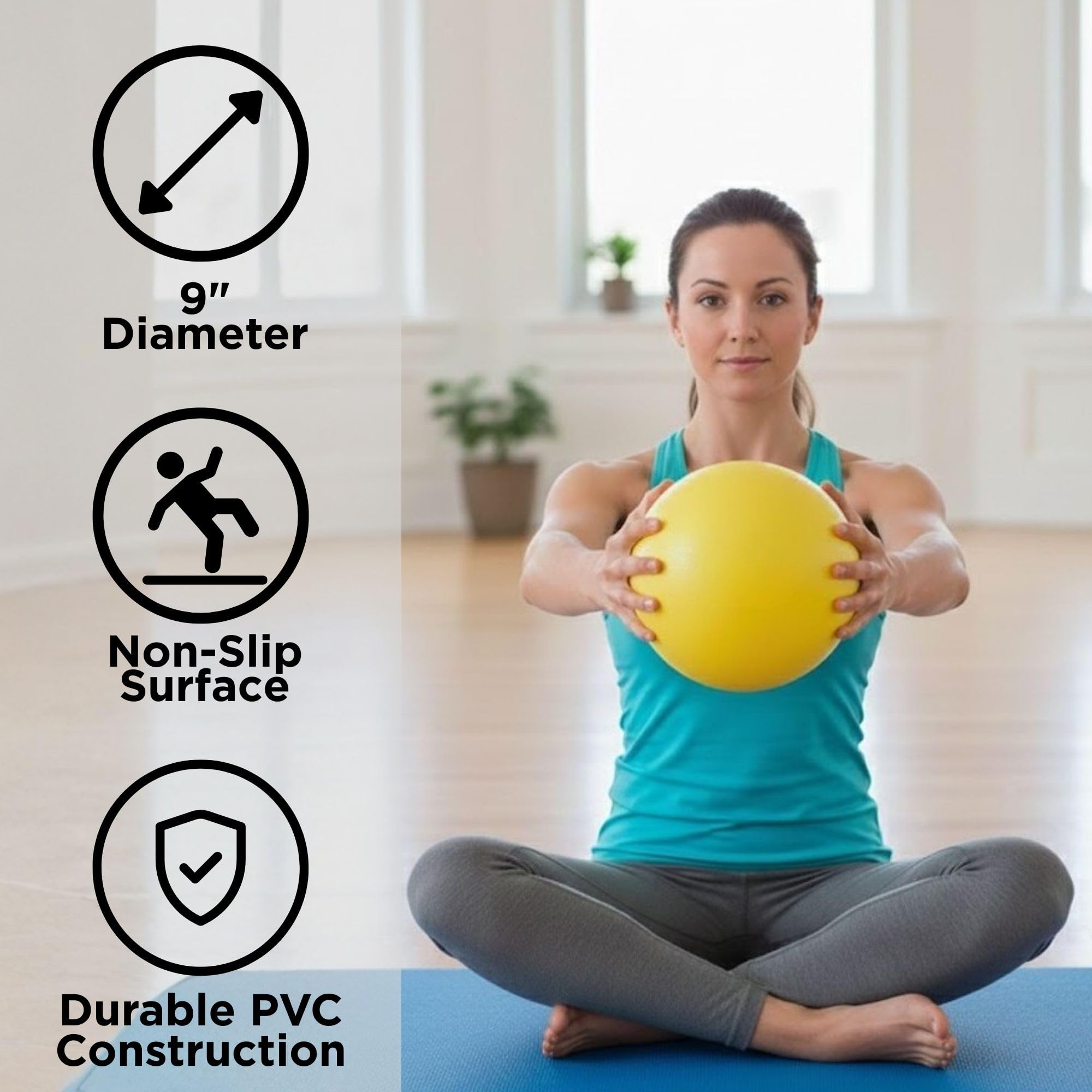 Snapklik.com : Mini Ball, Small Exercise Ball For Yoga, Pilates ...
