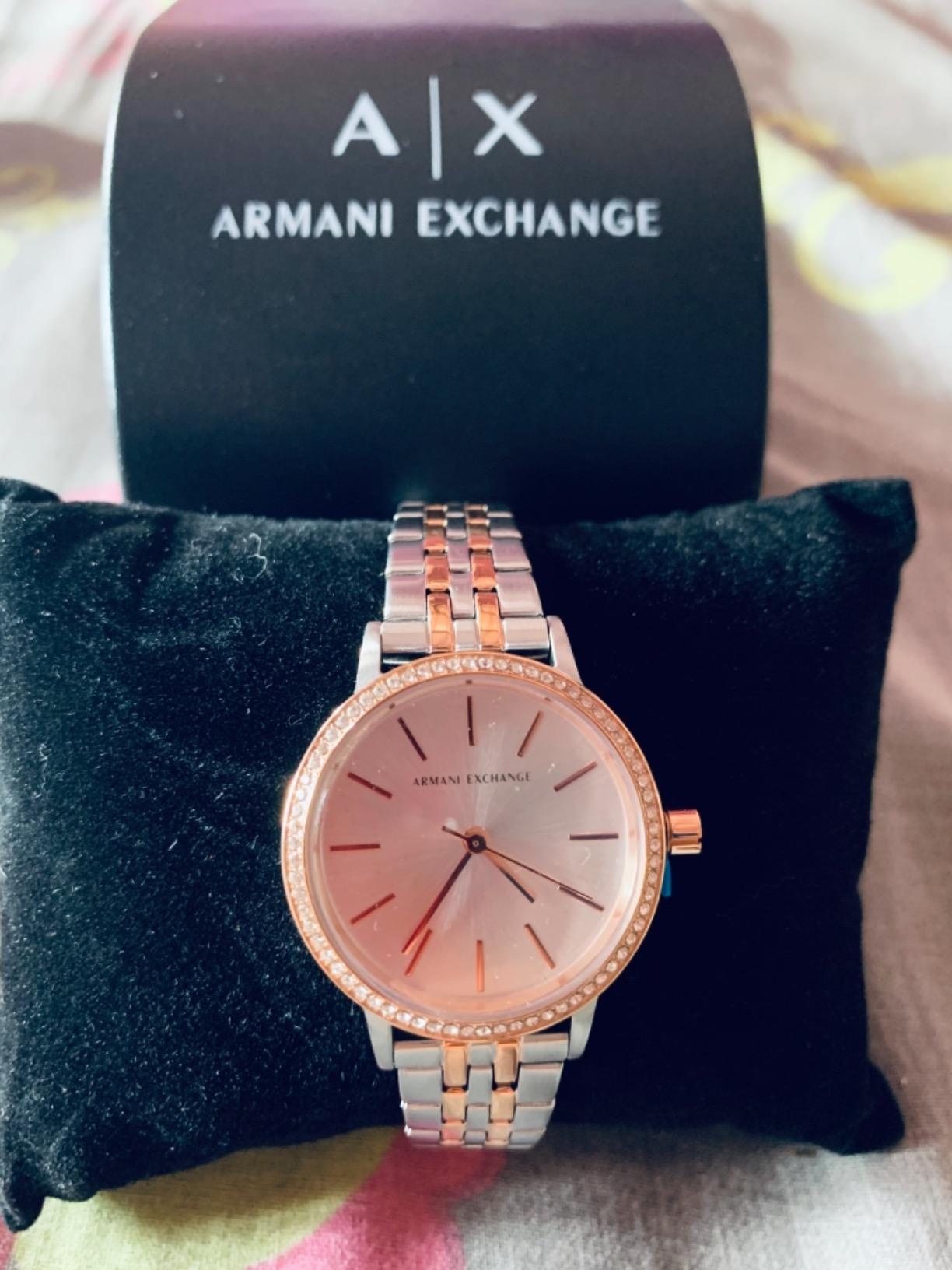 Buy Armani Exchange Stainless Steel Analog Gold Dial Women Watch-Ax5721 ...