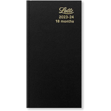 Letts Standard Slim academic 2023/2024 week to view 18 month diary ...