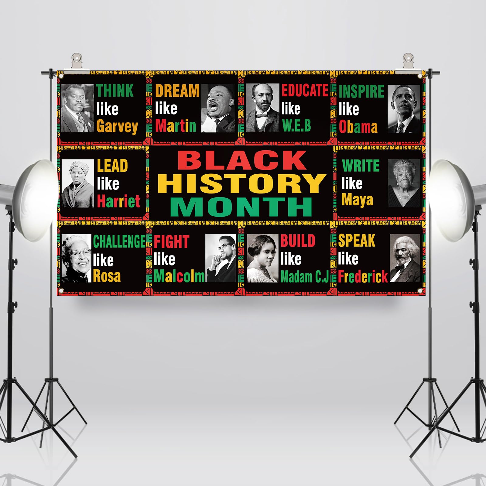 Sunwer Black History Month Photo Booth Backdrop Pan African, 51% OFF