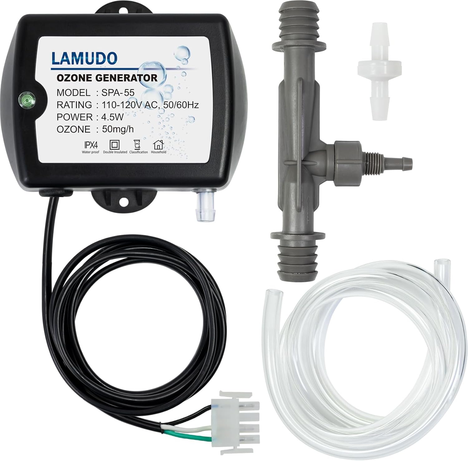 Amazon.com: Lamudo Ozone Generator for Hot Tubs, SPA Ozonator with ...
