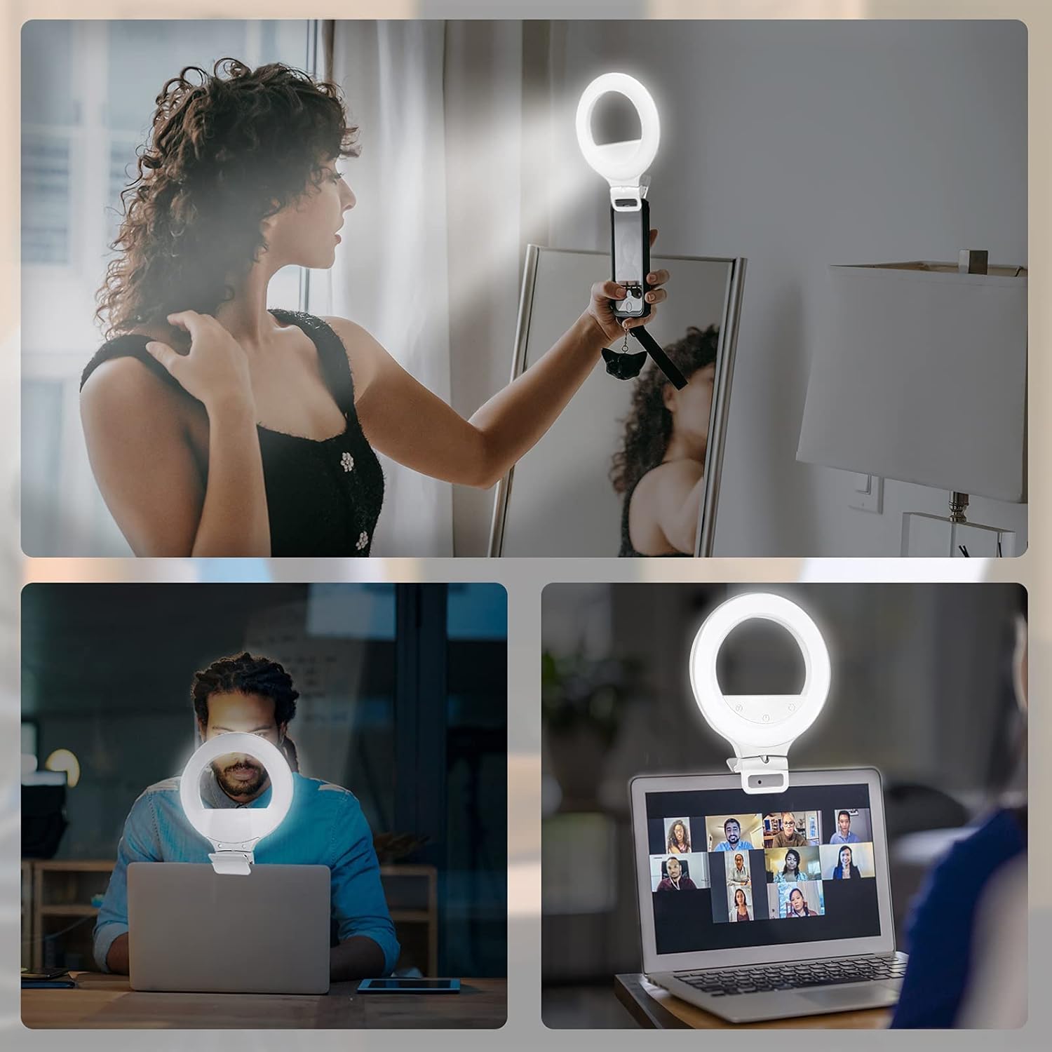AUTOPkio Laptop Ring Light for Video Conference, 5” Touch Switch LED ...