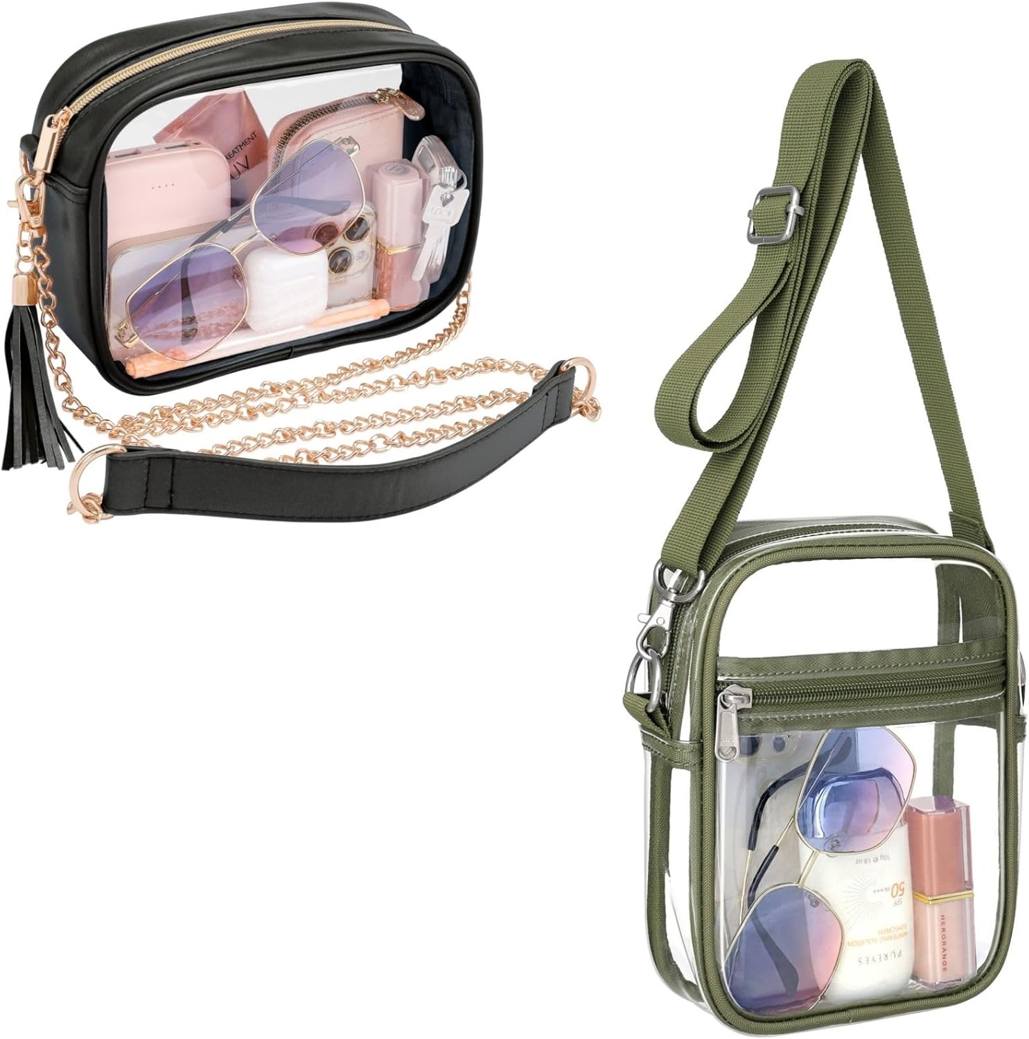 Amazon.com : PACKISM Clear Purses for Women Clear Bag for Stadium ...