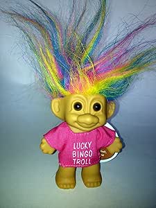 Amazon.com: Russ Berrie Lucky Bingo Troll : Toys & Games