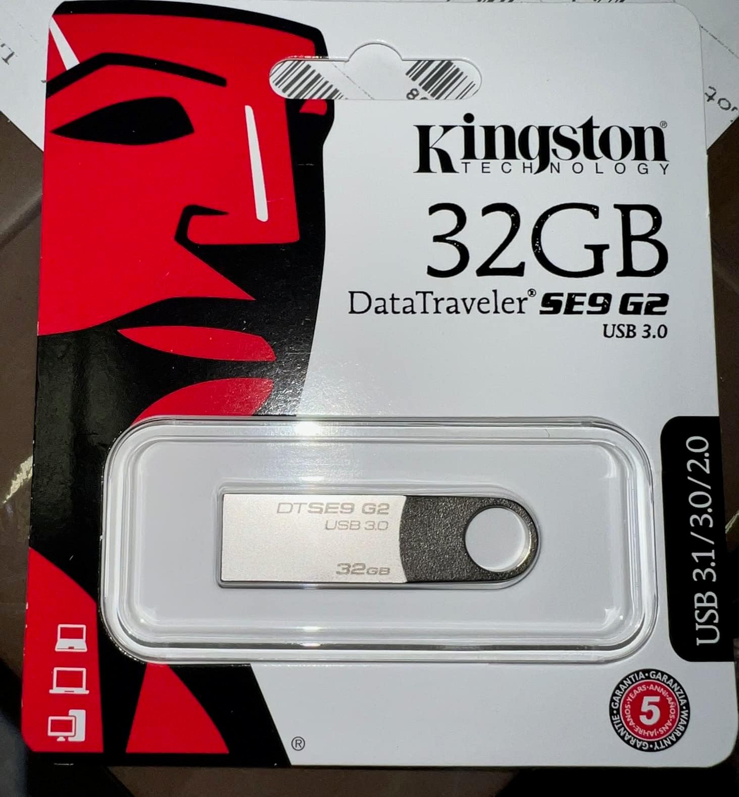 Amazon.com: Kingston 32GB High-Speed USB 3.0 Mini-Thin Stainless Steel ...
