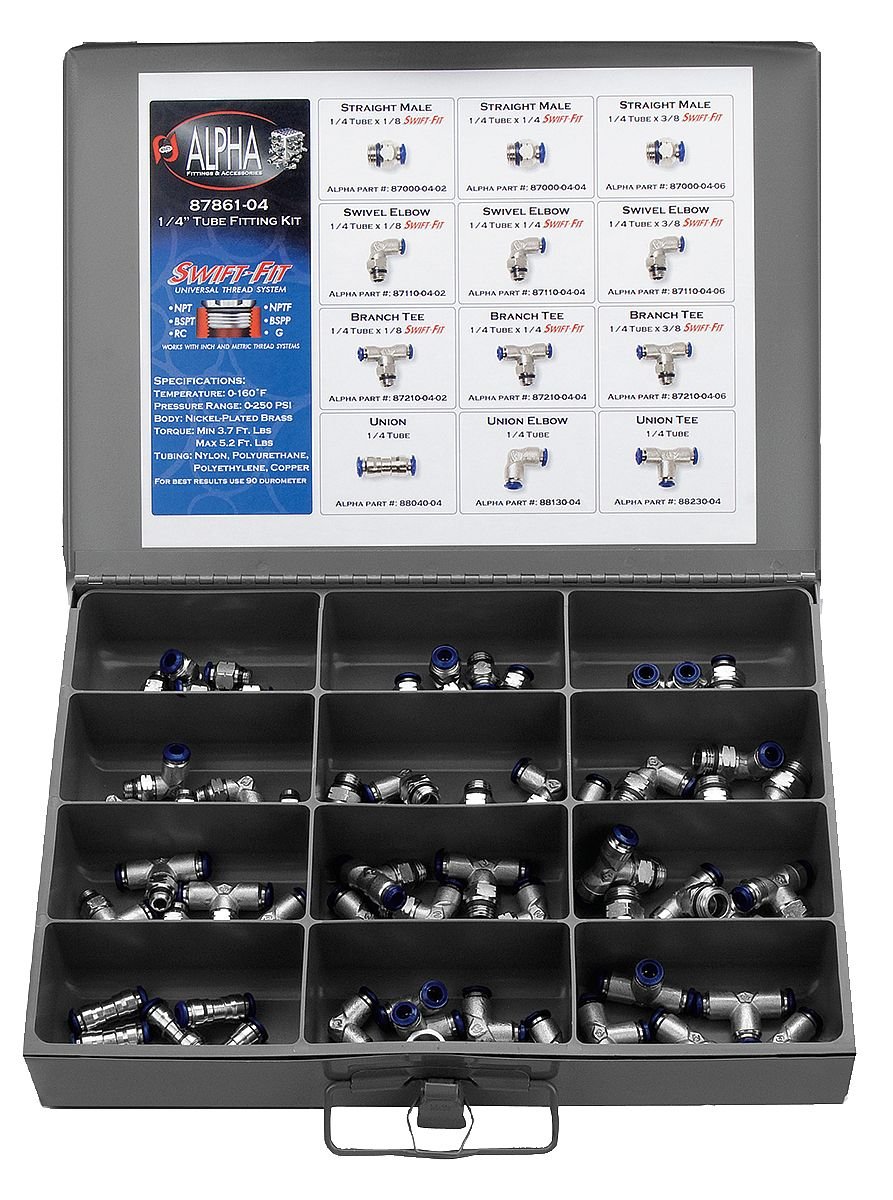 PTC Fittings Kit, 60 Pieces, 1/8 in Size: Amazon.com: Industrial ...