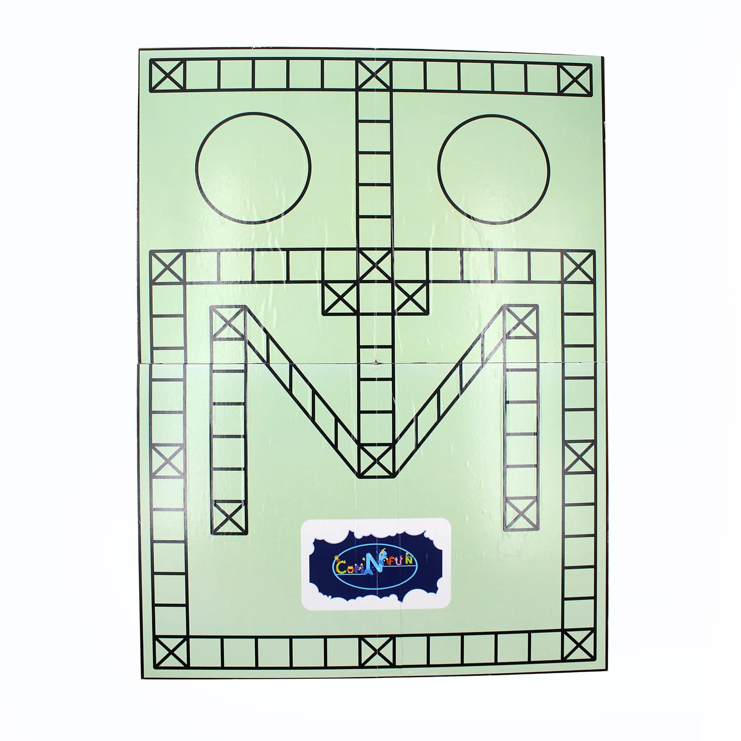 Buy COMFUN Wooden Dhayam Game Board - Foldable Traditional Board Game ...