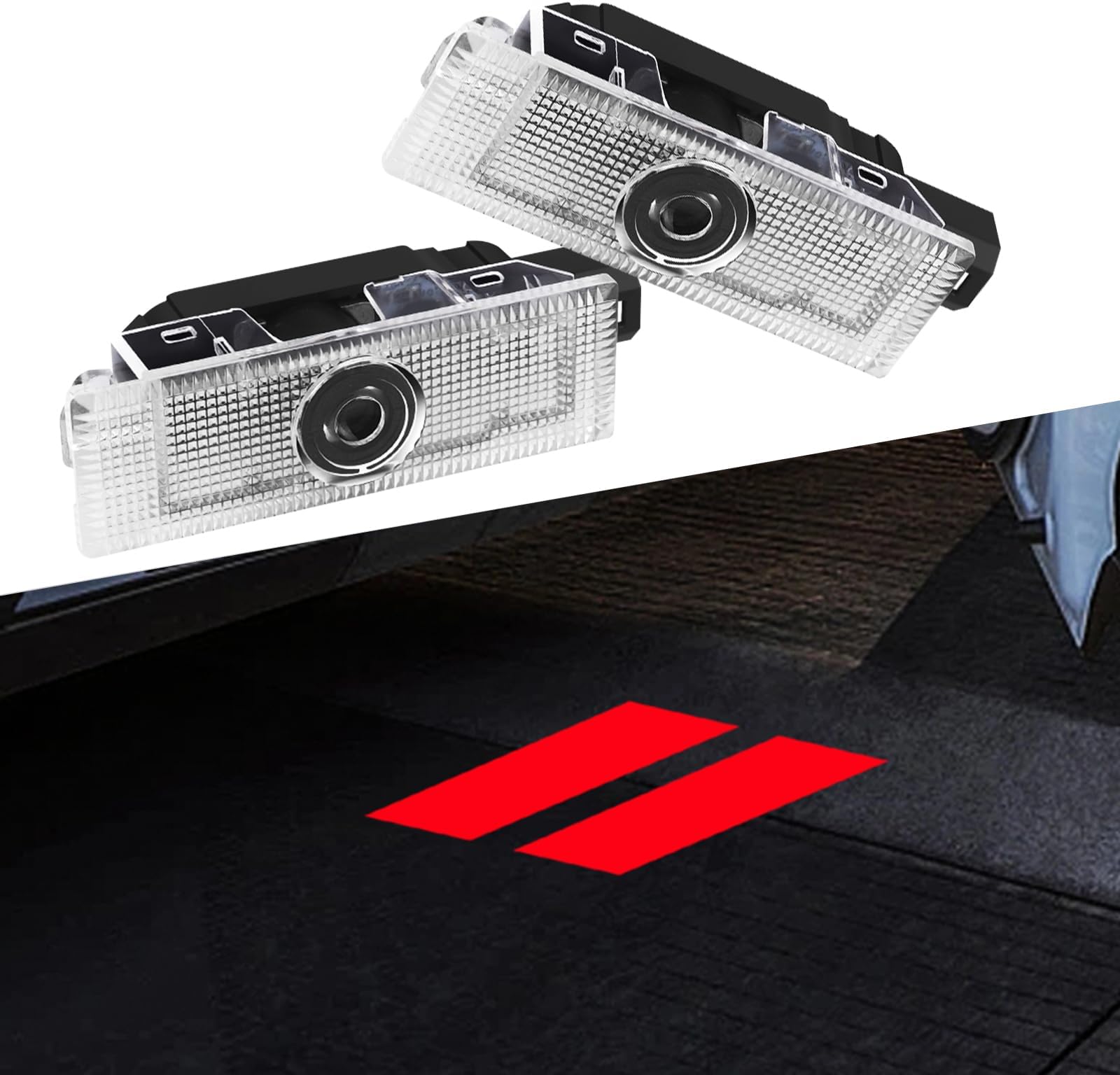 Amazon.com: 2Pcs Door Lights Logo for Dodge Challenger 2015-Present ...