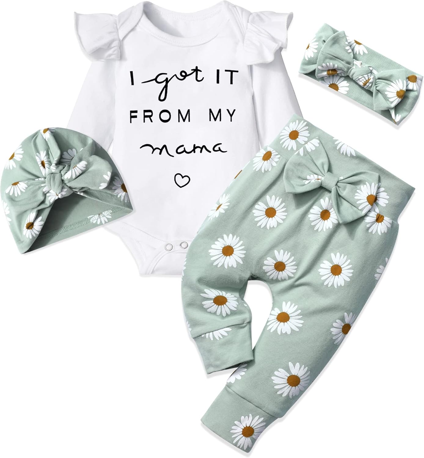 Amazon.com: TyeSmo Infant Newborn Baby Girl Clothes Baby Girl Outfits ...