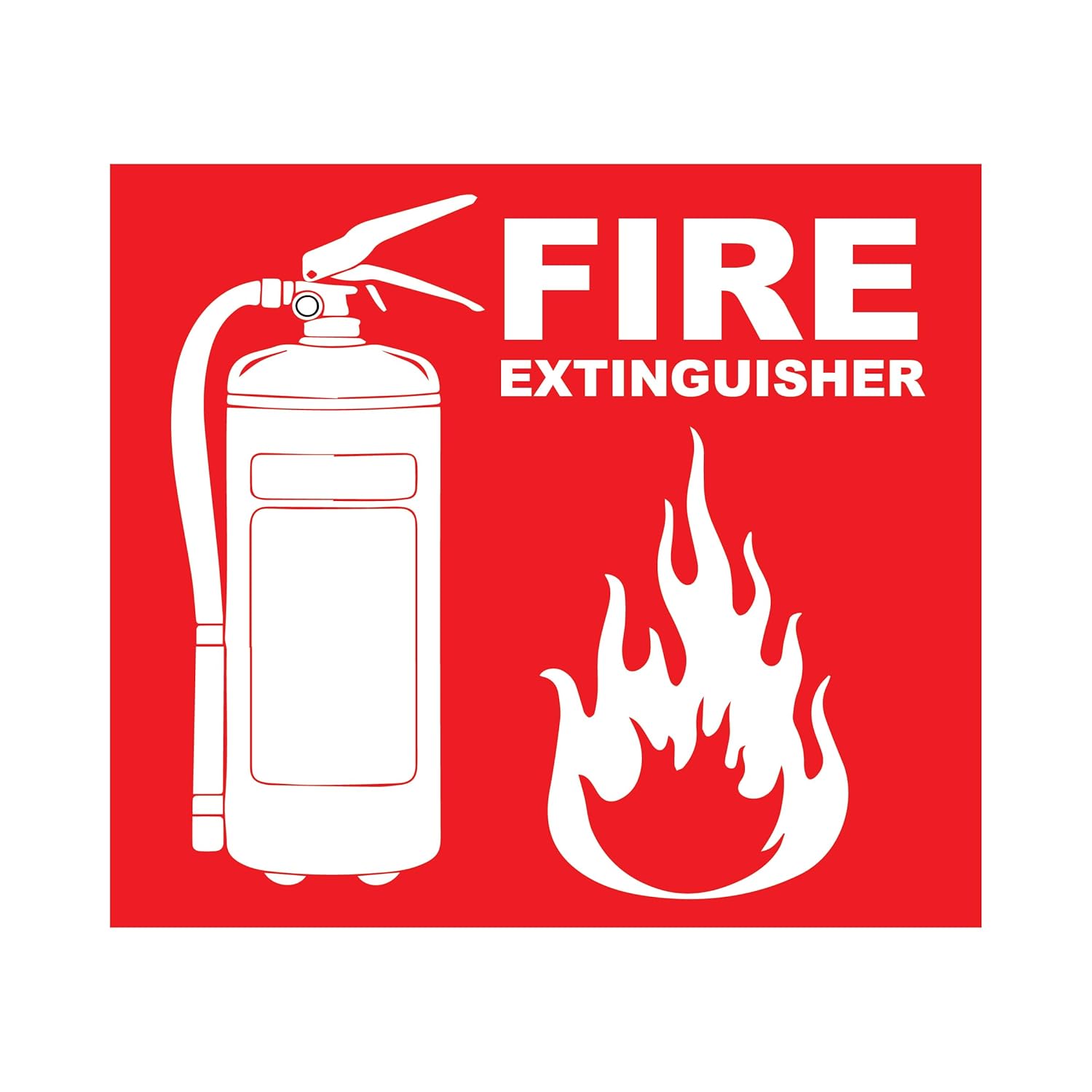 SIGN EVER Fire Extinguisher Sign Boards Factory Office Bank Hospital ...
